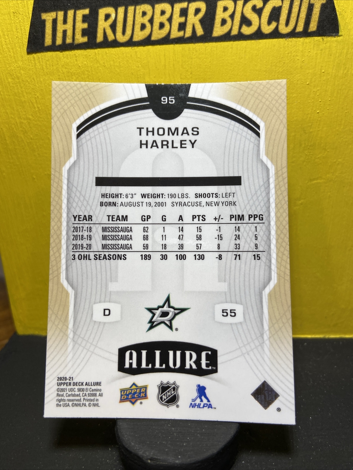 2020-21 Upper Deck Allure - Rookie #95 Thomas Harley (RC) for sale ...