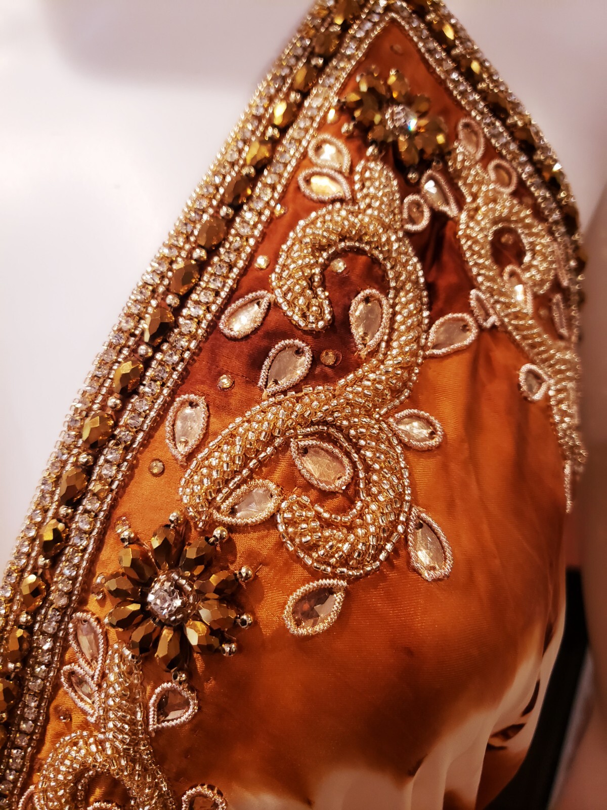 MANISH VAID Silky Brown/ Vanilla TIE DYE Hi-Lo Dress OS-NWT | eBay