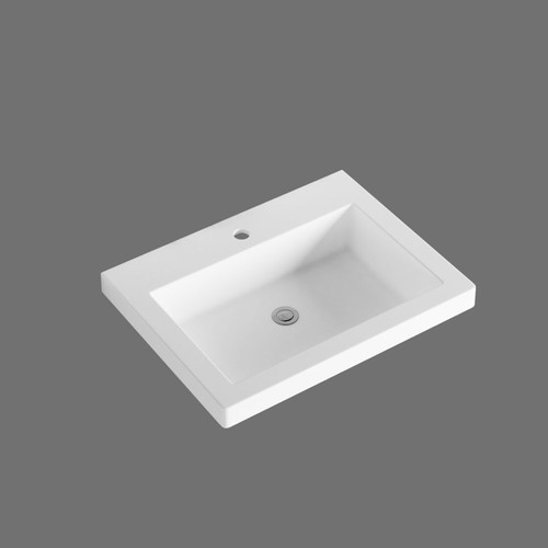600-1500*465*135mm Volvo Gloss White Polymarble Top With No Overflow ...