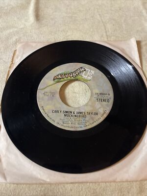 CARLY SIMON & JAMES TAYLOR Mockingbird POP/ROCK 45rpm ELEKTRA 1974 NOS ...