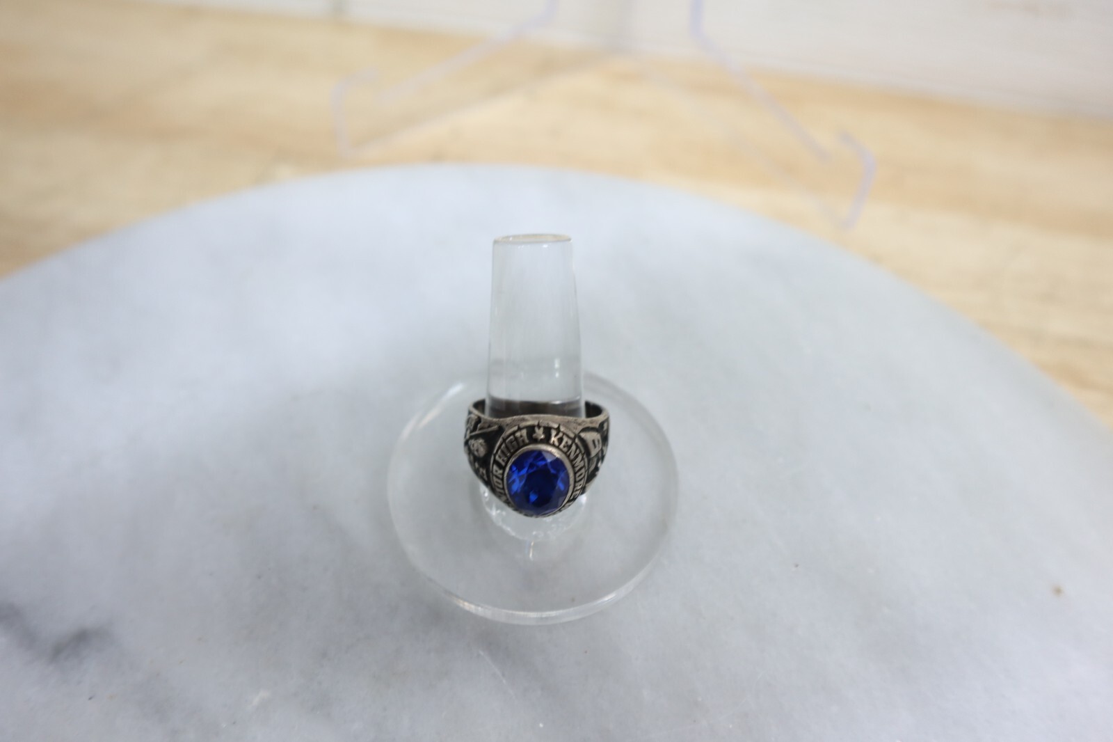West Kenmore 21mm Vintage 1981 High School Class Ring Sterling Blue Devils USA | eBay