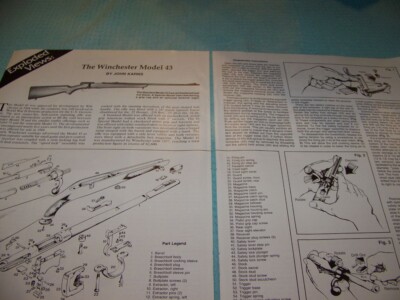 WINCHESTER MODEL 43 (SERIES) RIFLE..HISTORY/EXPLODED VIEW/DISASSEMBLY ...