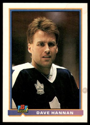 1991-92 Bowman #155 Dave Hannan Toronto Maple Leafs | eBay