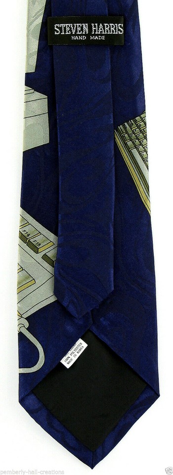 Computer Men's Neck Tie Mouse Computers Disk Technology Geek Blue ...
