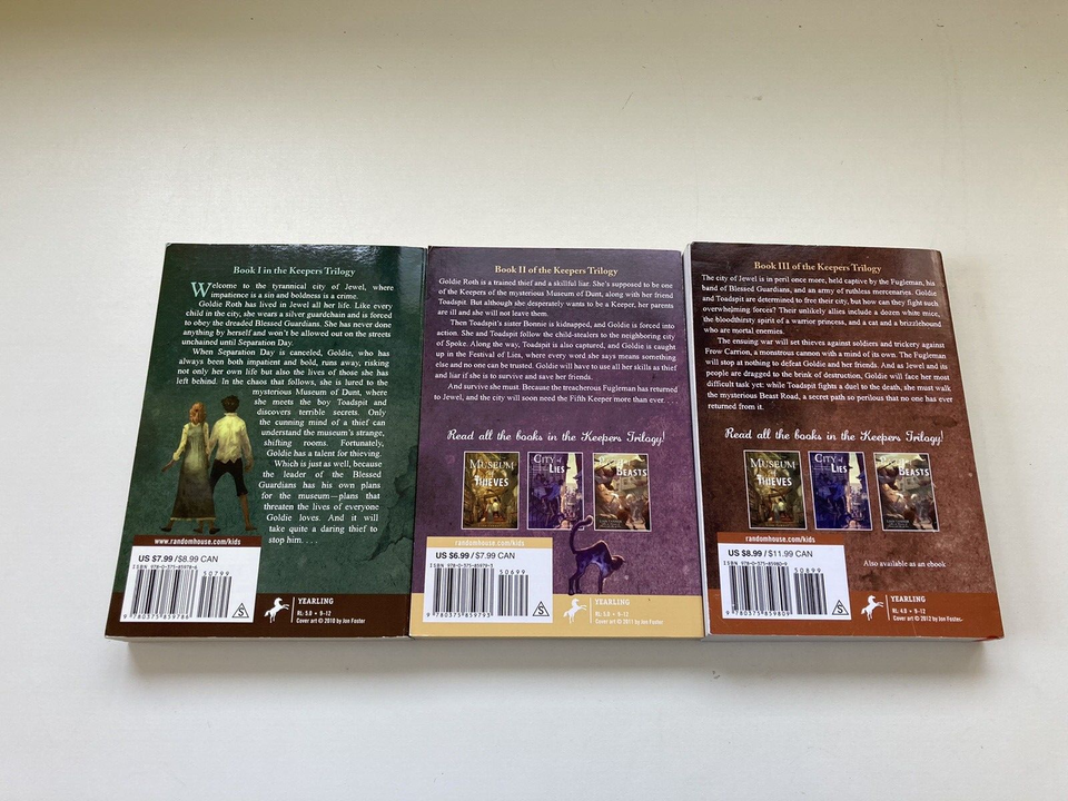 The Keepers Trilogy-Paperback By Tanner, Lian, Book Lot, Good Condition 9780375859809 | eBay