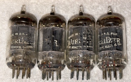 Matched Quad (4) GE Wurlitzer 12AX7 Vacuum Tubes TV7 Tested Strong | eBay