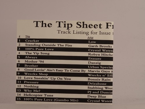 VARIOUS ARTISTS CRACKER/STANDING OUTSIDE THE FIRE (480) 15 Track Promo ...