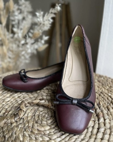 Naturalizer DOVE leather wedge ballet flats shoes UK 7.5 / EUR 39.5 ...