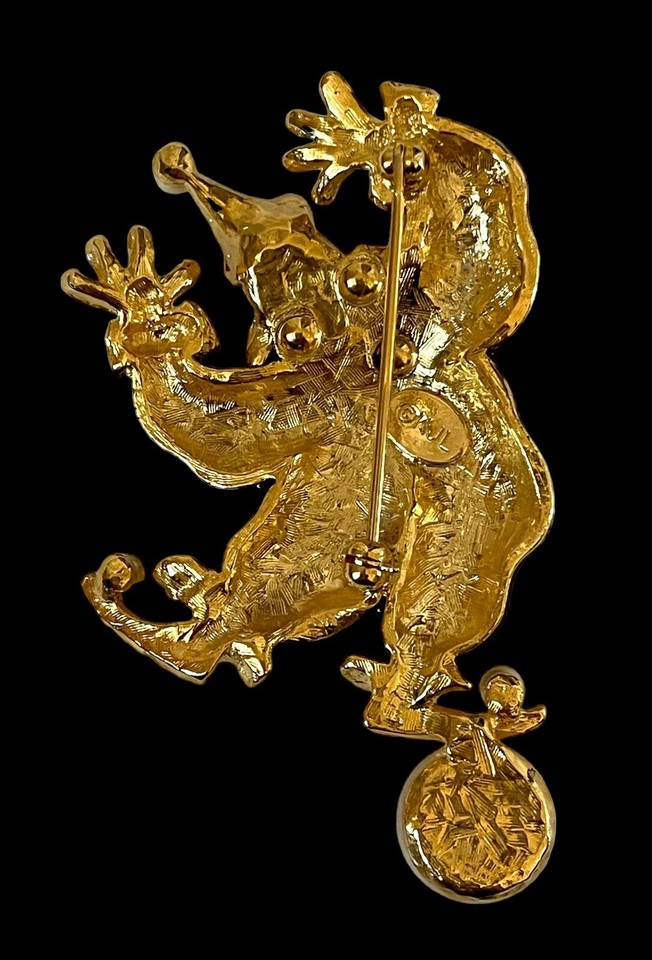 VINTAGE KENNETH JAY LANE CLOWN BROOCH PIN. KJL | eBay