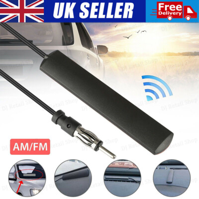 Car Radio Antenna AM FM Stereo Internal Mount Windscreen Amplified ...