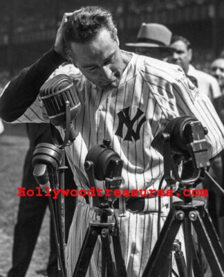 NY Yankees~Photo~Lou Gehrig~Farewell~ Poster~16" x 20" | eBay