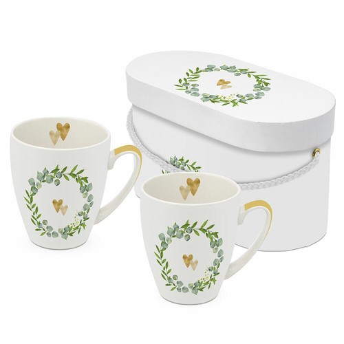 PPD Two Hearts Mug Set of 2 Mugs Coffee Mug Cup 350 ml | eBay