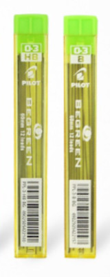 Pilot BeGreen 0.3mm Lead Refills - 1 Box HB and 1 Box B - 2 Boxes total ...