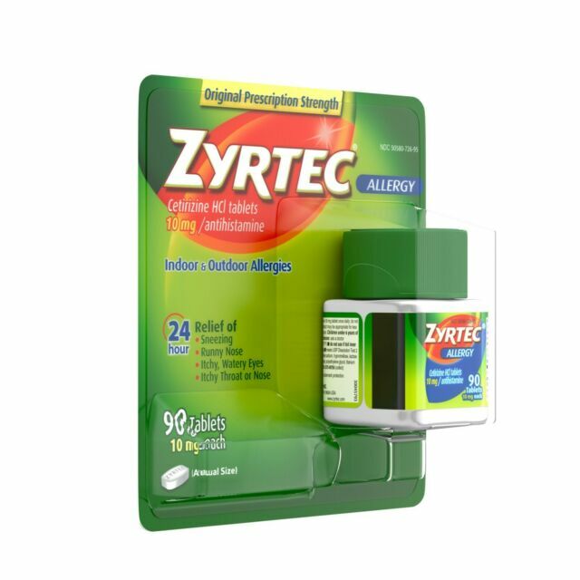 Zyrtec Allergy Treatment Tablets - 10mg 90 Count 300450206909 | eBay