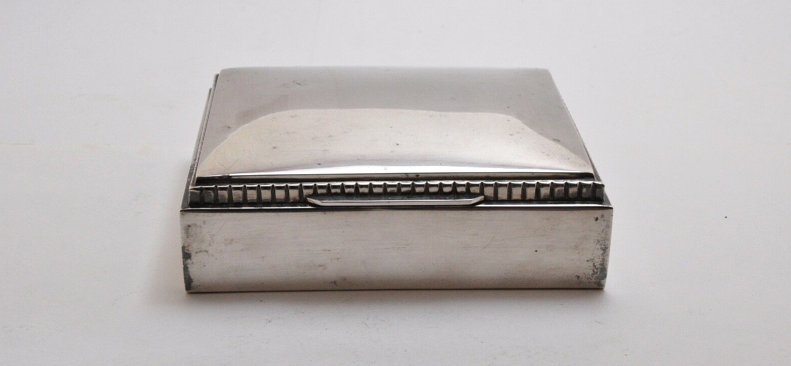 VINTAGE HB Crown Hallmark GERMAN 835 SILVER CIGARETTE or JEWELRY BOX ...