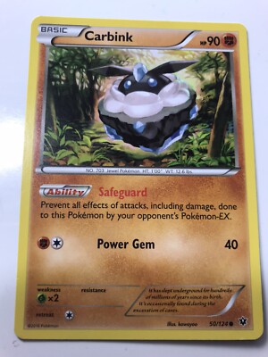 Carbink 50/124 Non-Holo Common Pokemon Card Fates Collide TCG | eBay