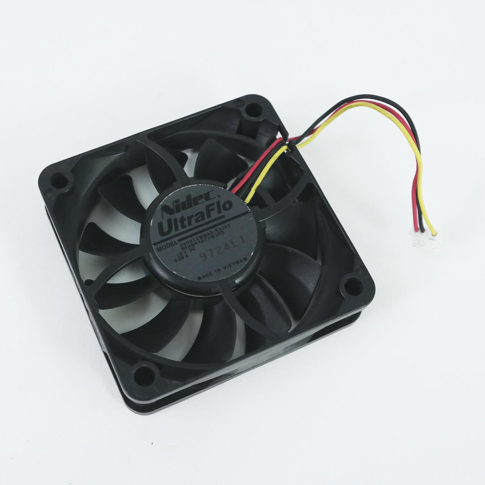 OEM Nidec UltraFlo U60R12MMAB-53 Fan 3pin WD-60C10, WD-65C10, PG-F212X-L | eBay