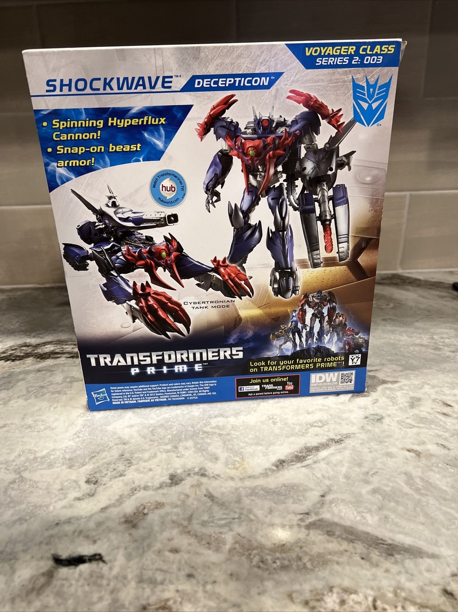 Voyager Class Shockwave Transformers Prime Decepticon Transformers