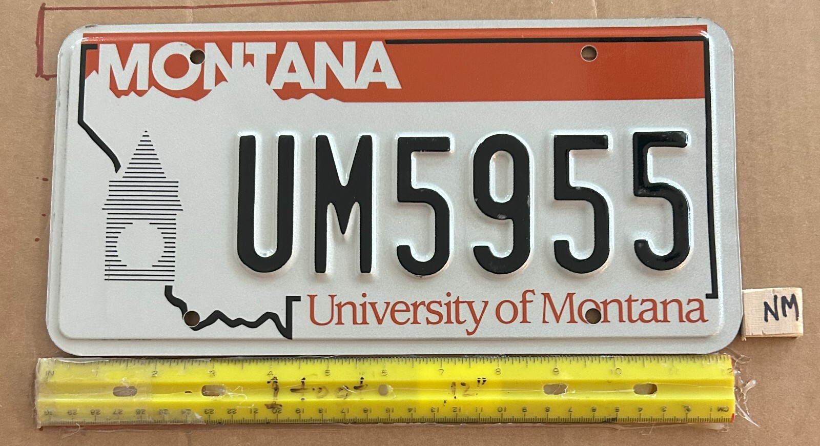 *License Plate, Montana, University of Montana, UM 5955 | eBay
