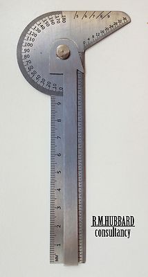 Engineers Multi Purpose Protractor, Square, Rule, Centre Finder by Groz ...
