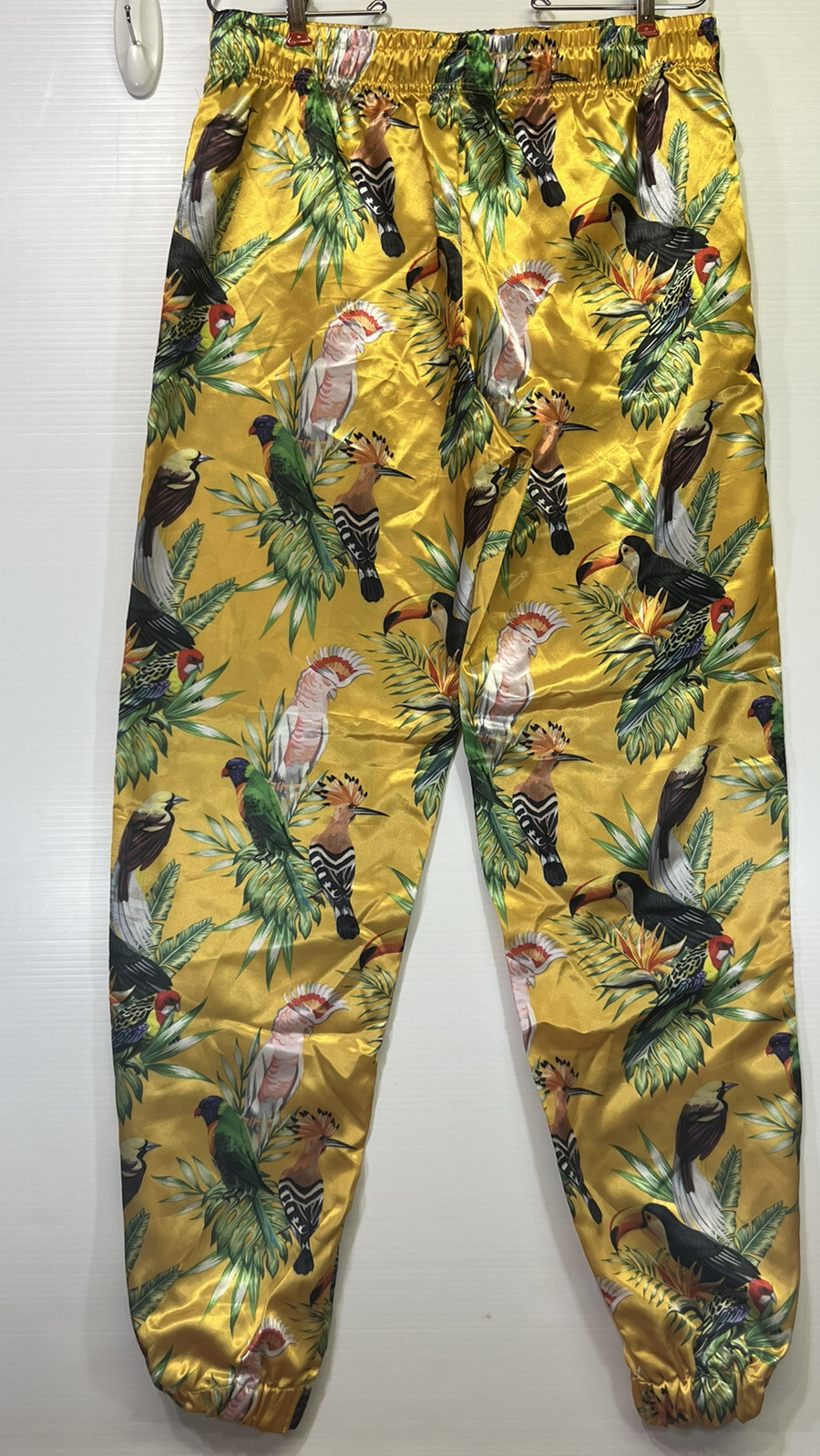 Mad Engine Lounge Pants Men Womens MD Yellow Baggy Parachute Sweats ...