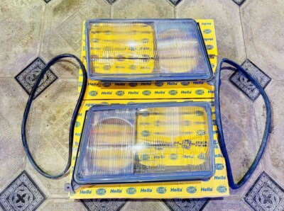 New Hella Mercedes-Benz W124 Headlight Glass Lens Left & Right Pair (86 ...