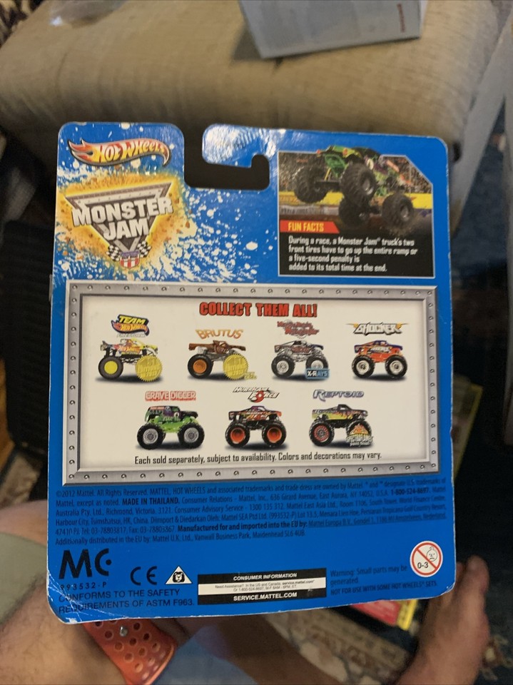 Mechanical Mischief CRUSHABLE CAR HOT WHEELS MONSTER JAM TRUCK 1/64 ...