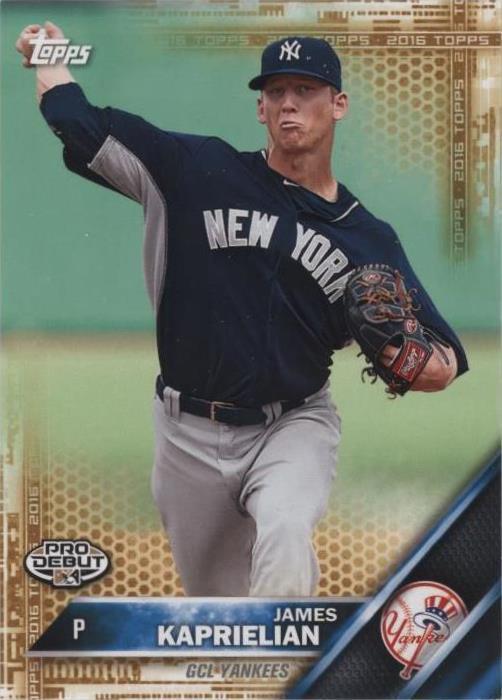 2016 Topps Pro Debut - James Kaprielian #140 Gold /50 (RC) for sale ...