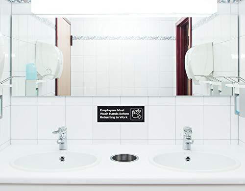 5 Pack Wash Rinse Sanitize Sink Labels Waterproof Sticker Signs 3 ...