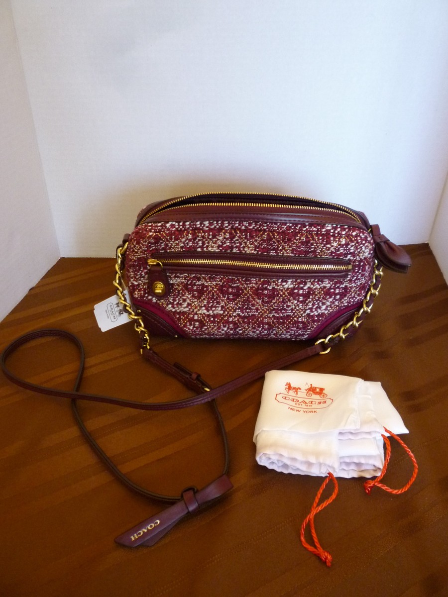 NWT COACH F26437 - POPPY SHOULDER CROSSBODY BAG Maroon NWT COACH F26437 - POPPY SHOULDER CROSSBODY BAG Maroon