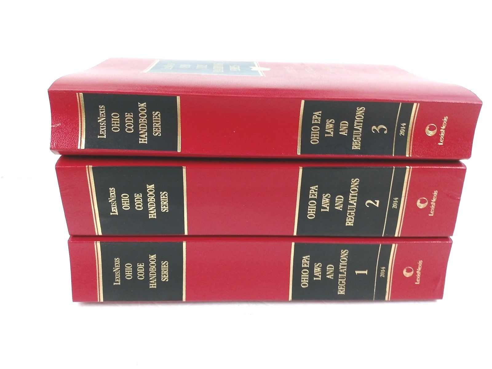 Lexis Nexis Ohio Code Handbooks EPA 2014 Volumes 1 2 3 Set Book Lot Law ...
