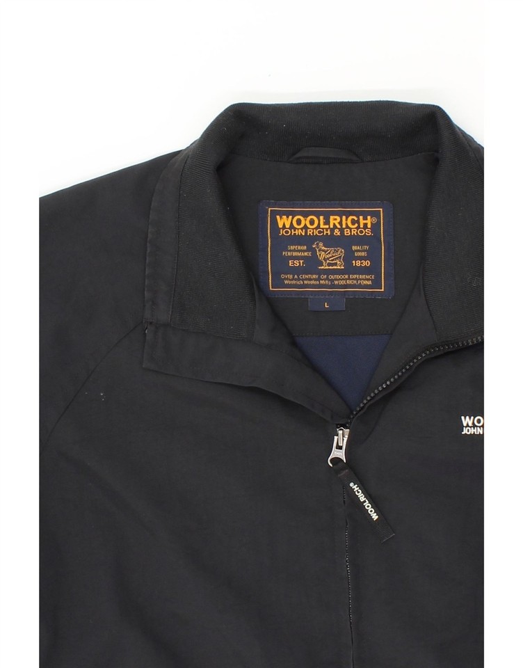 WOOLRICH Mens Bomber Jacket UK 40 Large Navy Blue Nylon CF79 | eBay UK