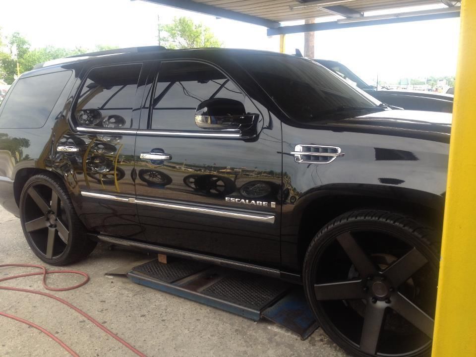 1 28" Dub Wheels Baller Black CONCAVE Rims Escalade Yukon Silverado LTZ ...