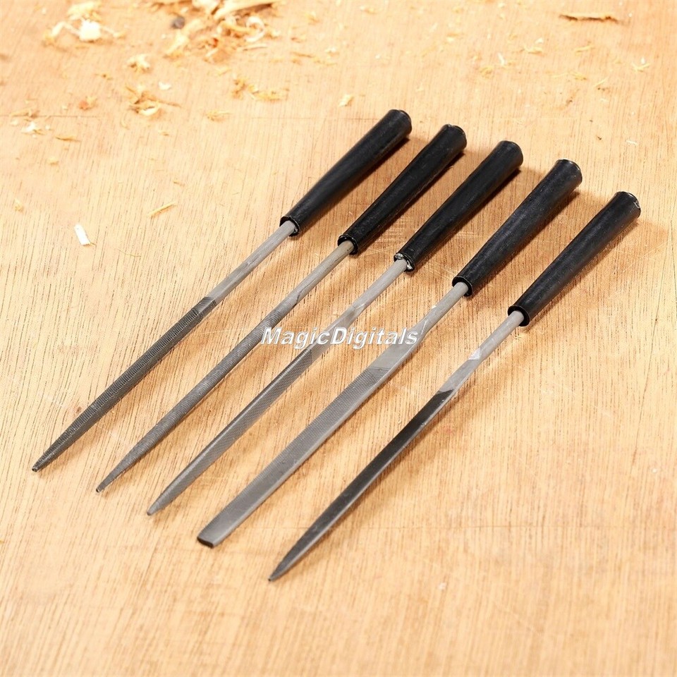 5Pcs Practical Mini Diamond Needle File Set Sharpening 3*140*5mm Model ...