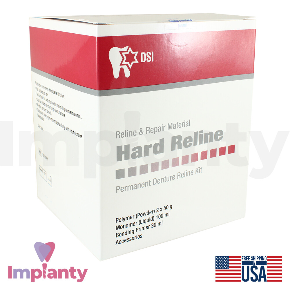 DSI Hard Liner Resin Self Cure DIY Denture Reline Tissue Conditioner ...