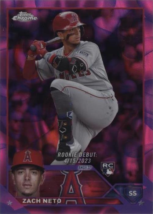 2023 Topps Chrome Update Series - Rookie Debut Zach Neto #USC95 Magenta ...