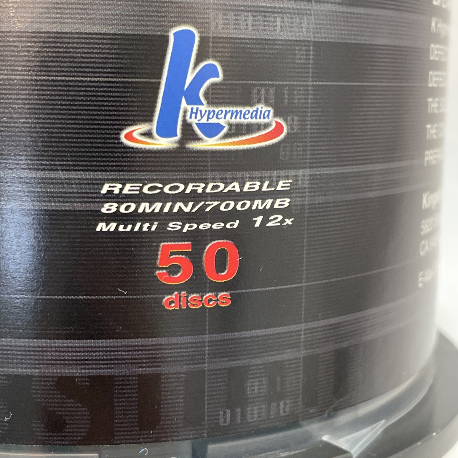 CD-R 80 Min 700MB 50-Pack Blank Compact Disc Recordable 12X KHypermedia ...
