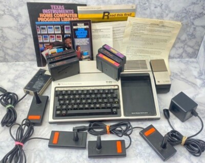Vintage Texas Instruments TI 99/4A Home Computer Console, Power Supply ...