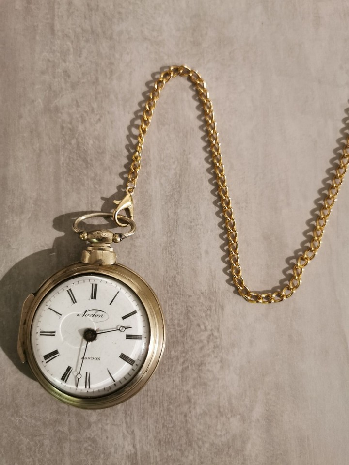 Beautiful Gold Plated Albert Pocket Watch Chain with Gold Plated Fob ...