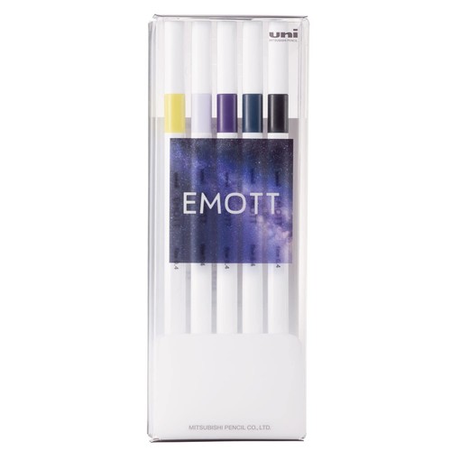 Uni EMOTT 5 Colors Set No.11, Midnight Color (PEMSY5C.NO11) | eBay