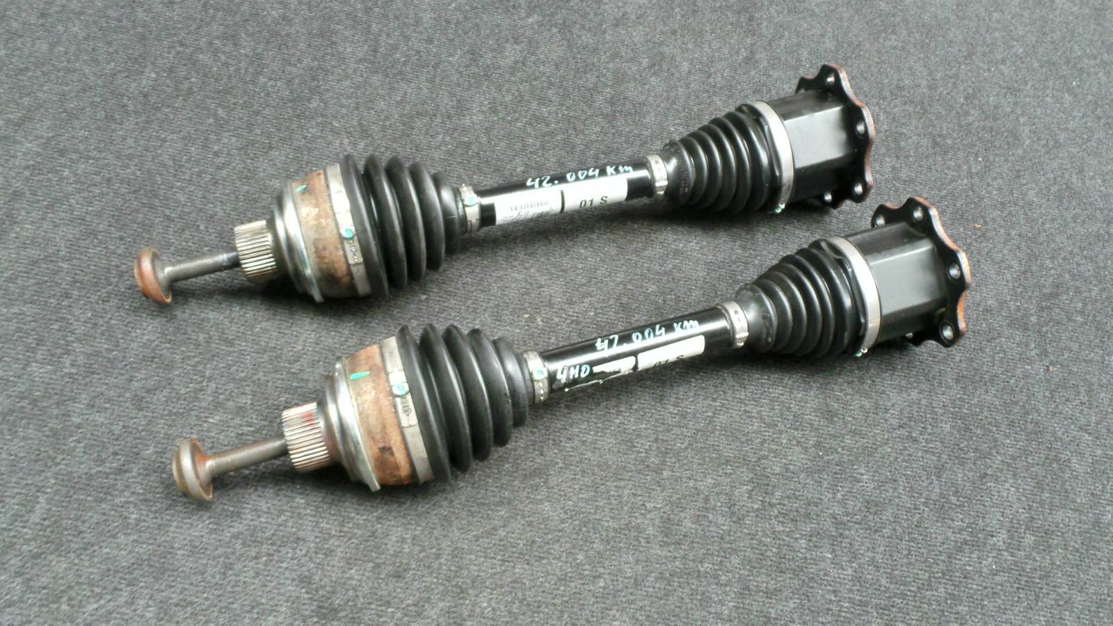 Audi Q7 4m Drive Shaft Driveshaft 42.004 Km Front Left Right 4M0407271A ...