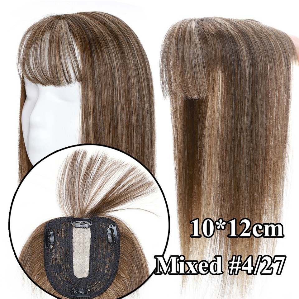 Topper 100% Human Hair Top Toupee Piece Clip in Hairpiece Indian Wig ...