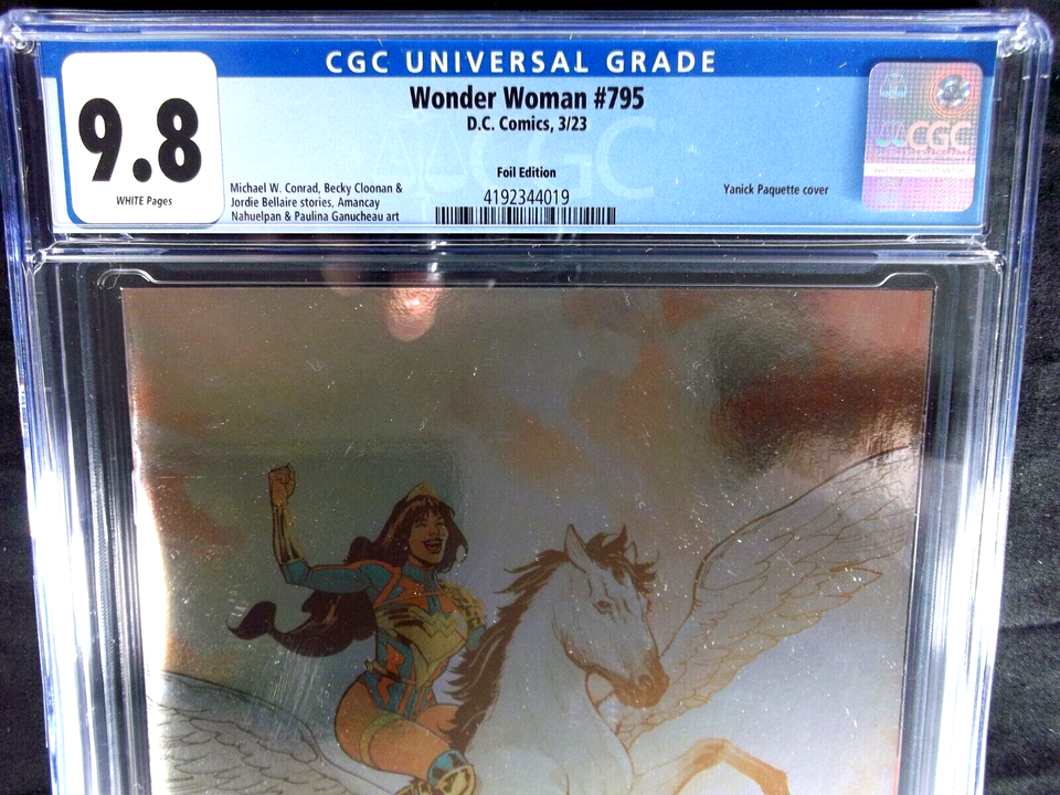 Wonder Woman #795 CGC 9.8 Yanick Paquette Cover FOIL EDITION DC comics ...