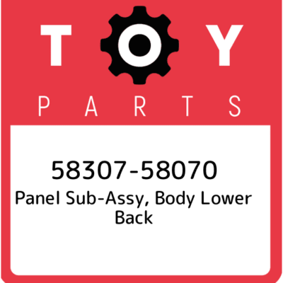 58307-58070 Toyota Panel sub-assy, body lower back 5830758070, New ...