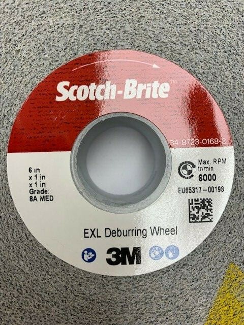 3M Scotch-Brite EXL Deburring Wheel 8A Medium, 6x1x1" (13617) for sale ...