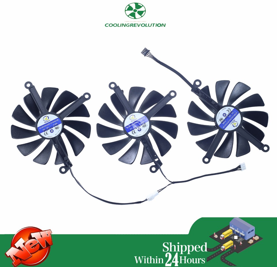 3PCS CF1010U12S 95MM Graphics card fan for INNO3D GeForce RTX 4080 ...
