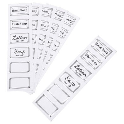 pcs Waterproof Soap Stickers Soap Labels Removable Stickers for Clear ...