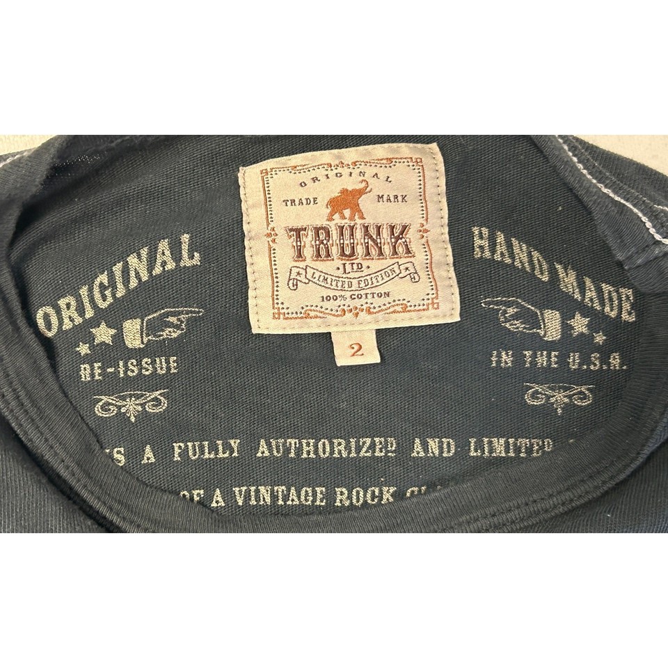 Vintage Trunk Ltd Bruce Springsteen Graphic Size 2 Black T-Shirt | eBay