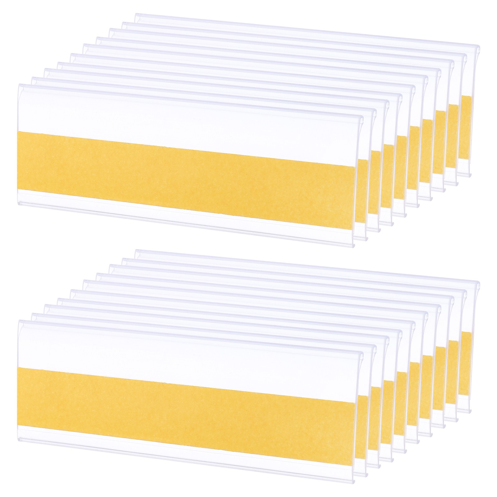 70 Pcs Shelf Label Holder 1.2 x 3.9 Inch Clear Shelf Tag Strips Label ...