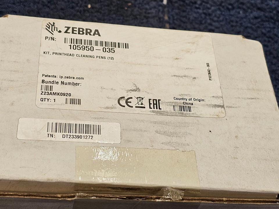 (QTY 12) Zebra 105950-035 Thermal Printhead Cleaning Pens | eBay